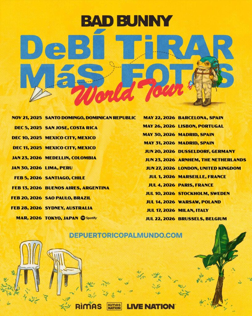 BAD BUNNY ANNOUNCEs “DeBÍ TiRAR MáS FOToS World Tour” | LaMezcla